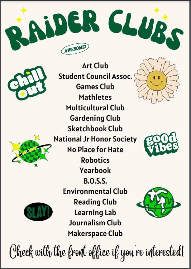 Clubs and Activities - Rippon Middle School