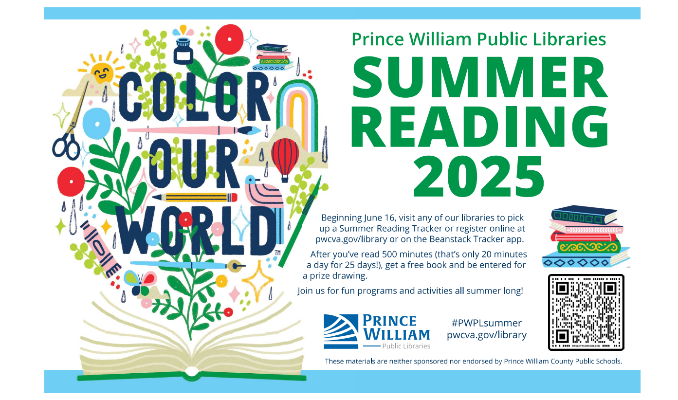 Prince William Public Libraries Summer Reading 2025 - Rippon Middle School