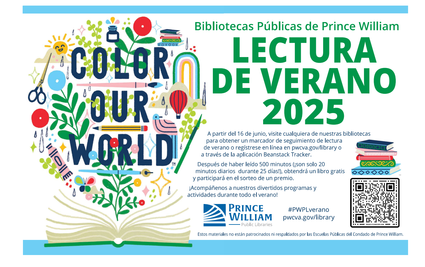Prince William Public Libraries Summer Reading 2025 - Rippon Middle School